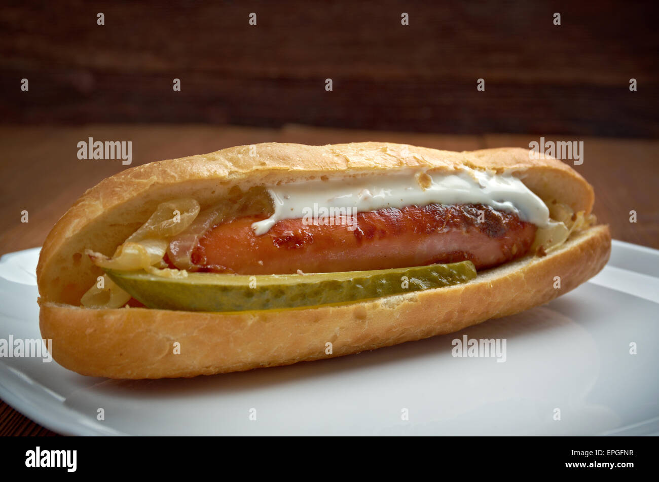 Maxwell Street Polish Stock Photo - Alamy