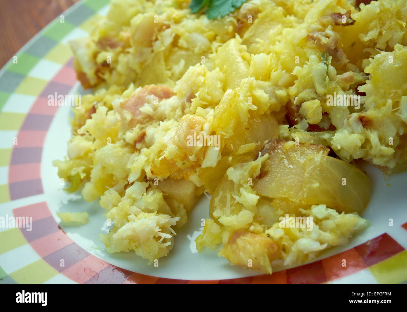 Fish and brewis Stock Photo - Alamy