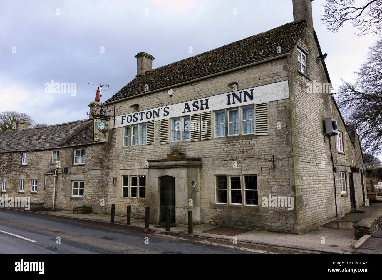 Foston's Ash Inn pub, The Camp, near Stroud, Gloucestershire, UK Stock ...