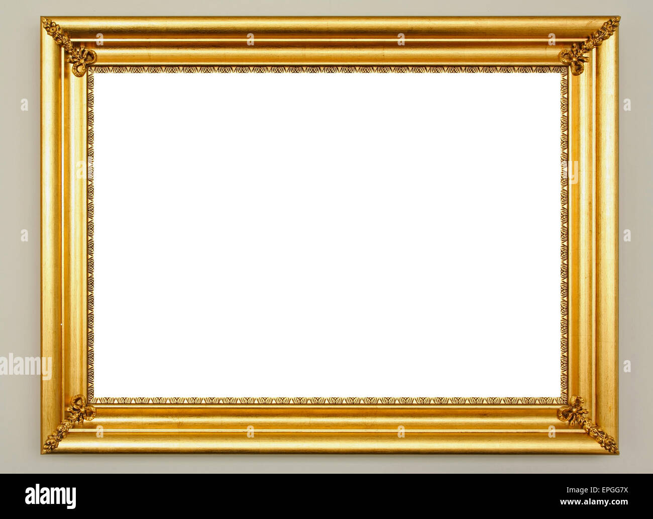 Golden rectangular frame hi-res stock photography and images - Alamy