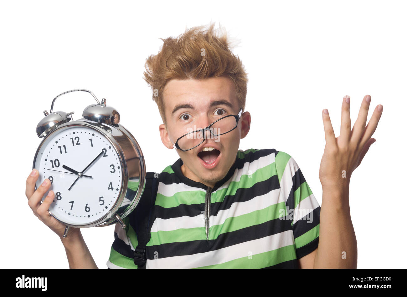 Student being late with his deadlines Stock Photo - Alamy