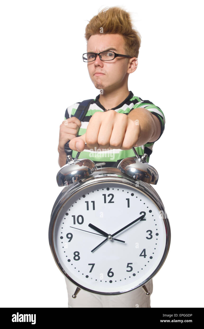 Student being late with his deadlines Stock Photo - Alamy