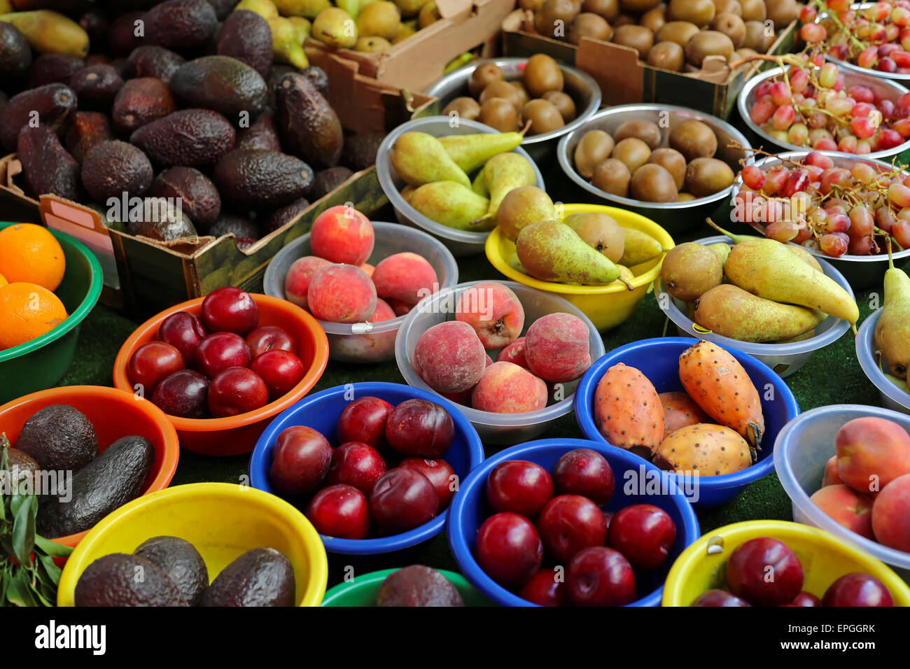 Fruit stall with various fruits hi-res stock photography and images - Alamy
