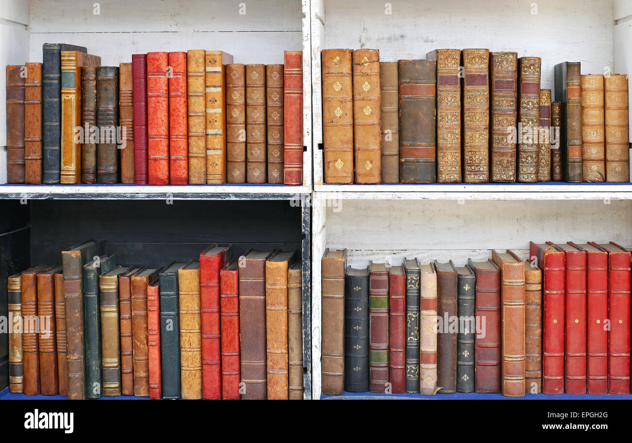 Antique books cover hi-res stock photography and images - Alamy