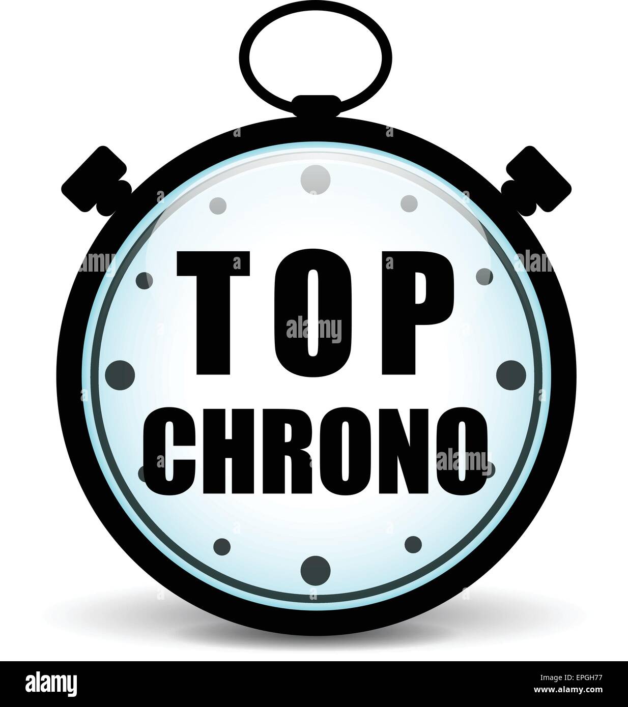 illustration of french icon for starting stopwatch Stock Vector Image ...