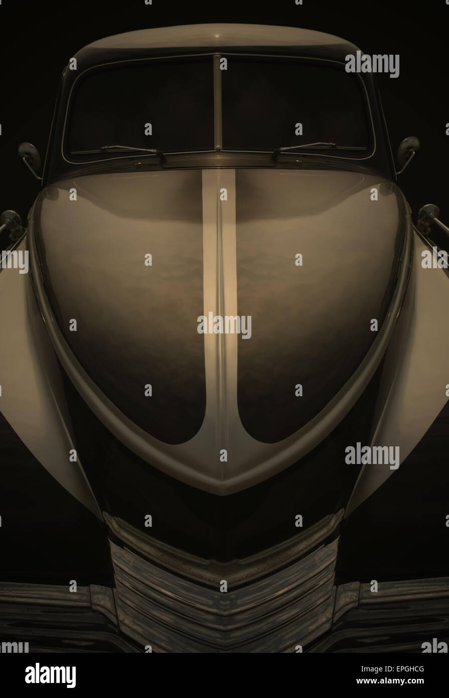 Black Retro car Stock Photo - Alamy