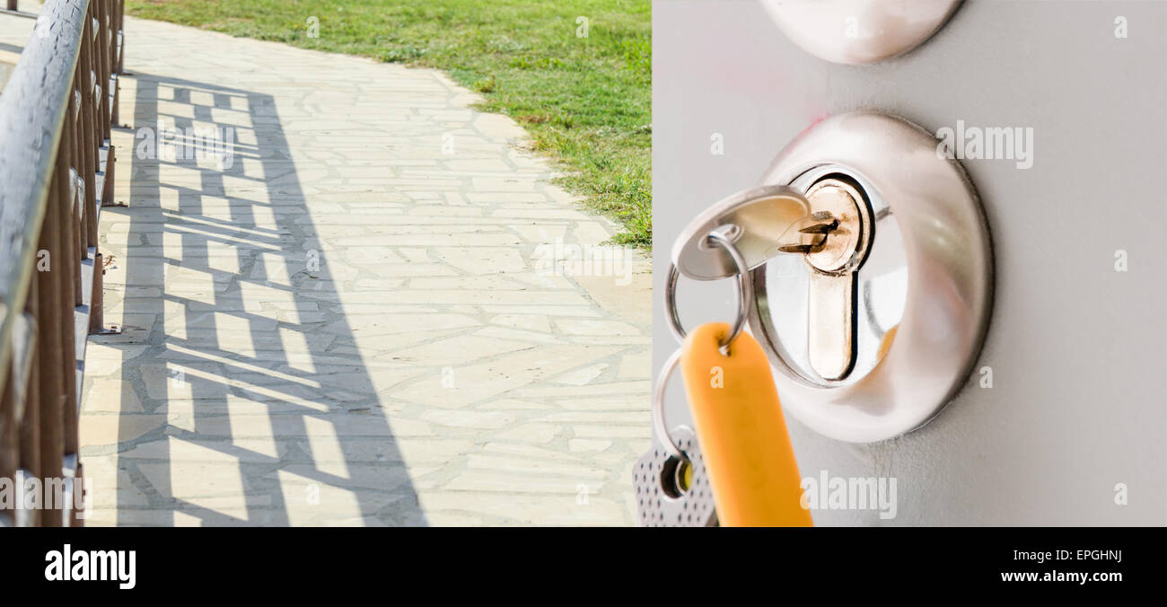 open door ladder Stock Photo - Alamy