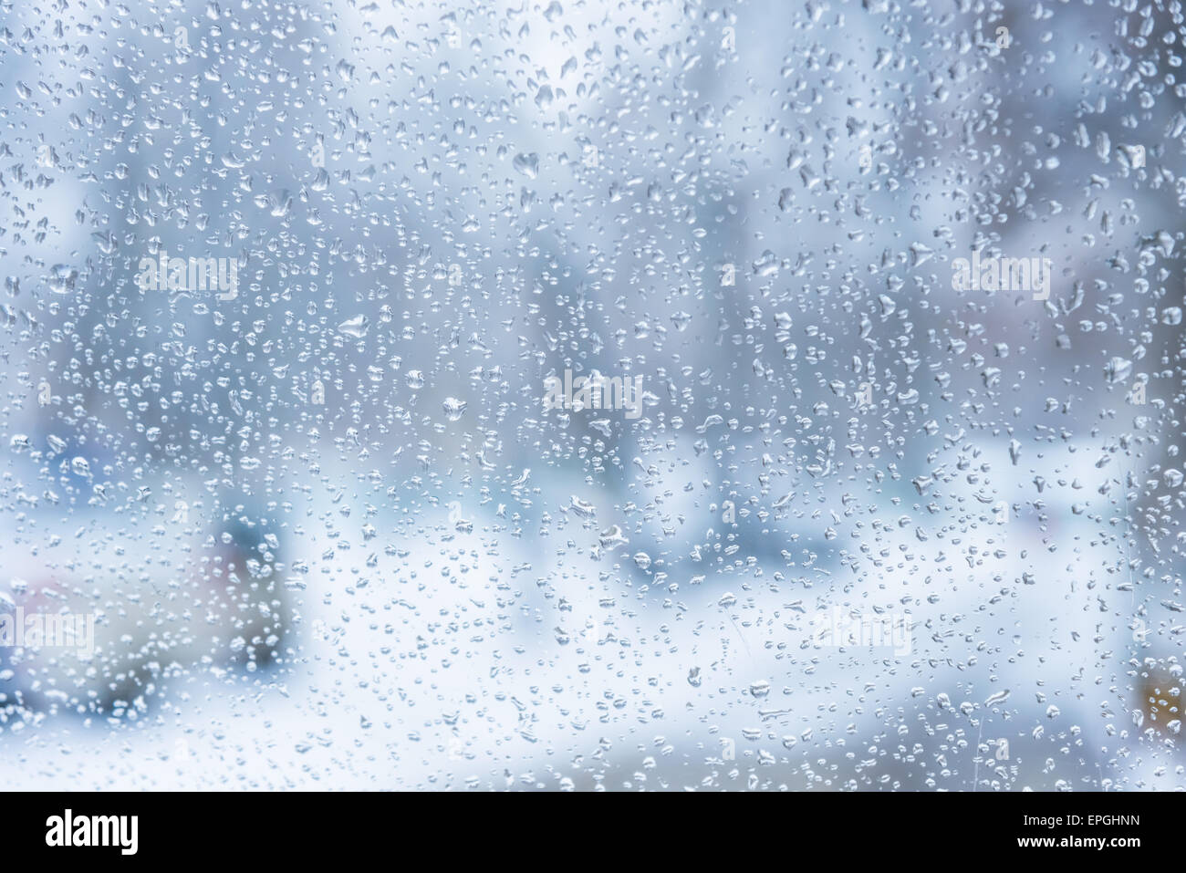 rain on the glass Stock Photo - Alamy