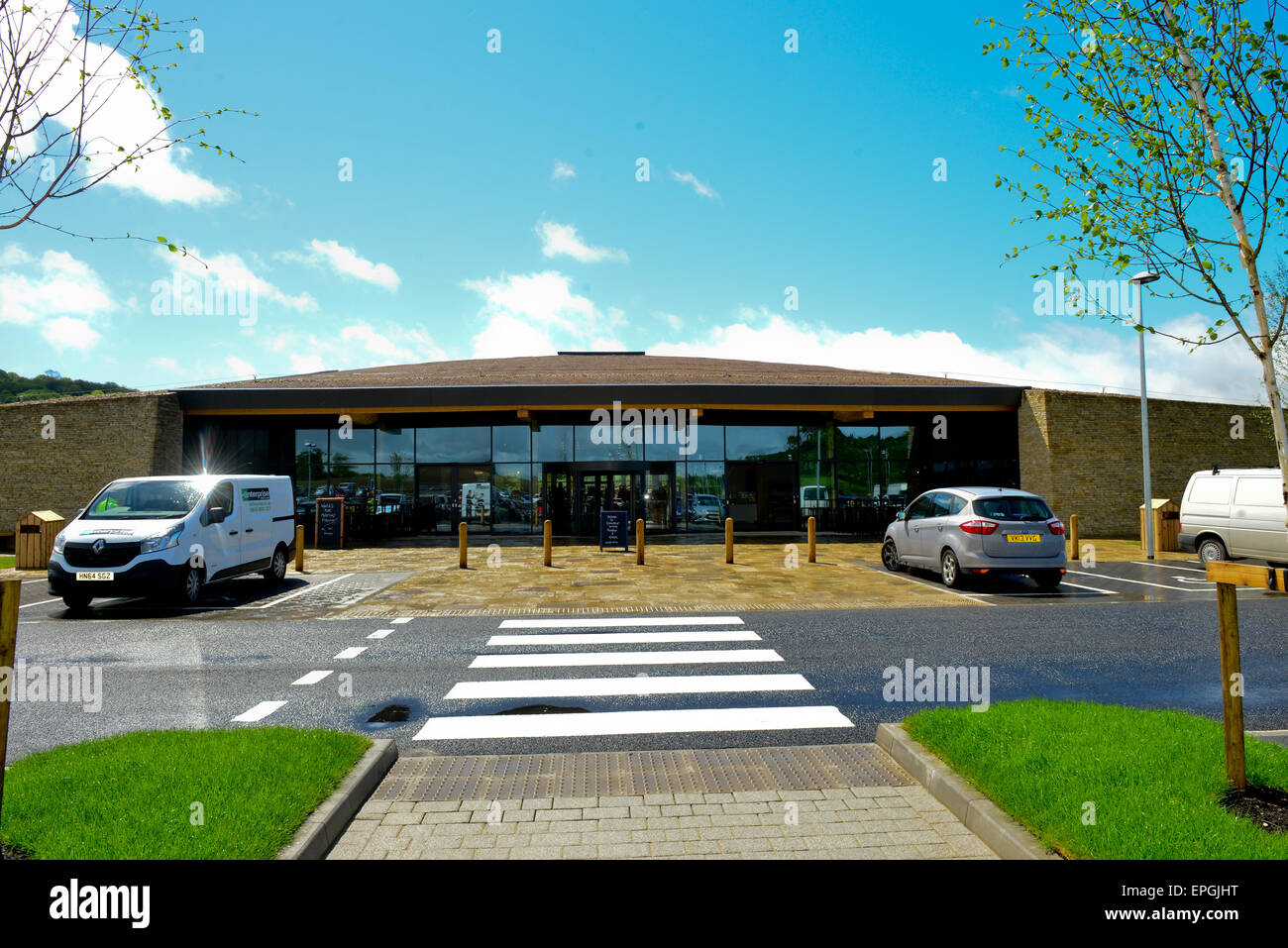 Gloucester, UK. 18th May, 2015. Launch of brand new services station ...