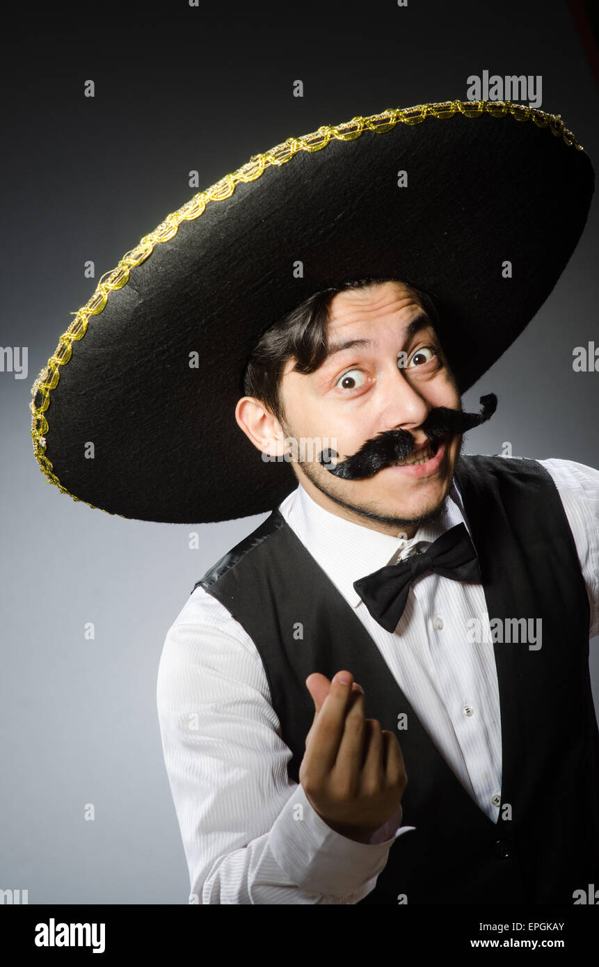 Mexican man in funny concept Stock Photo - Alamy