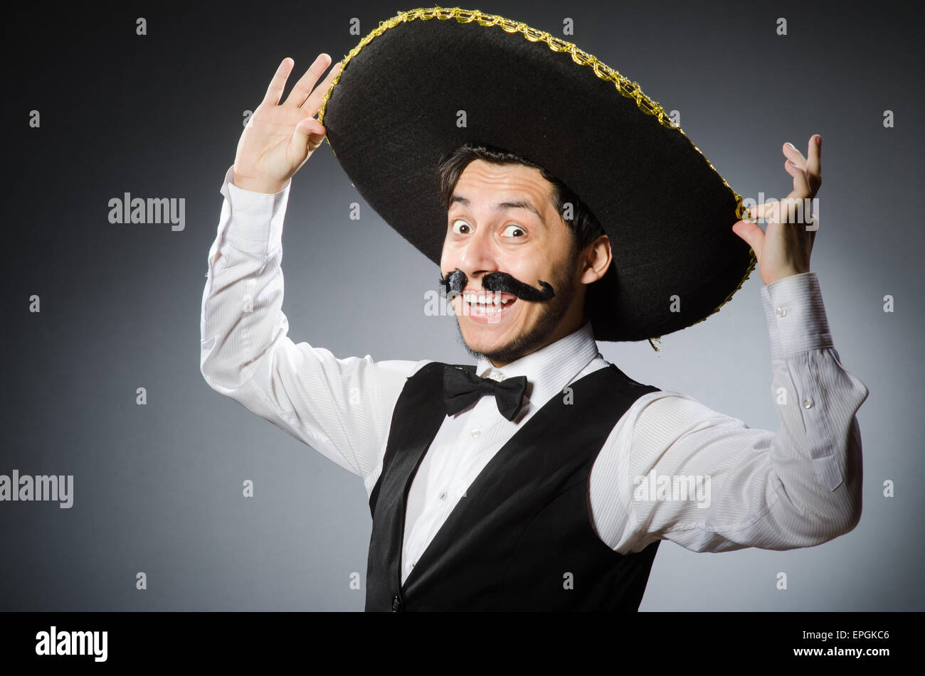 Mexican man in funny concept Stock Photo - Alamy