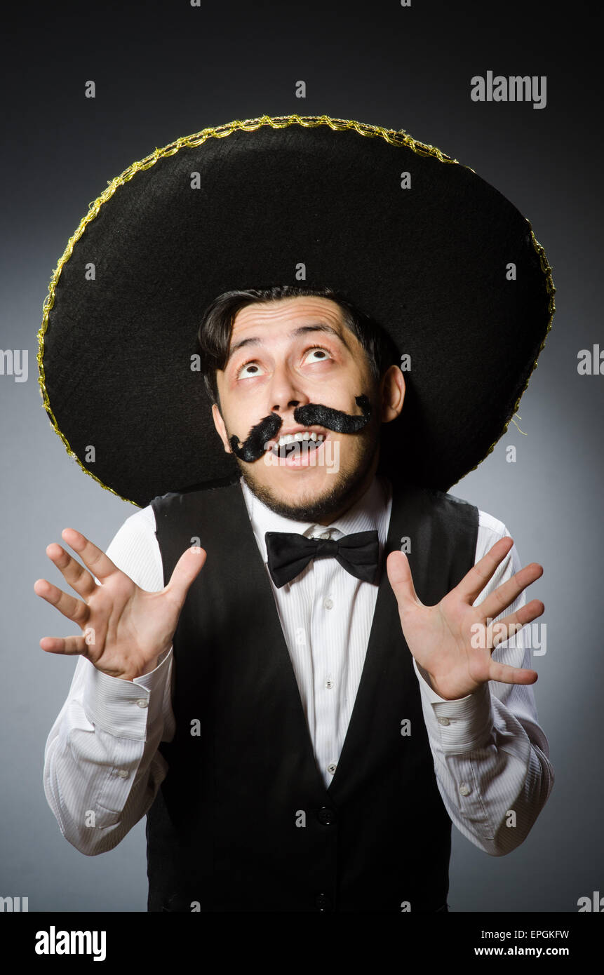 Mexican man in funny concept Stock Photo - Alamy