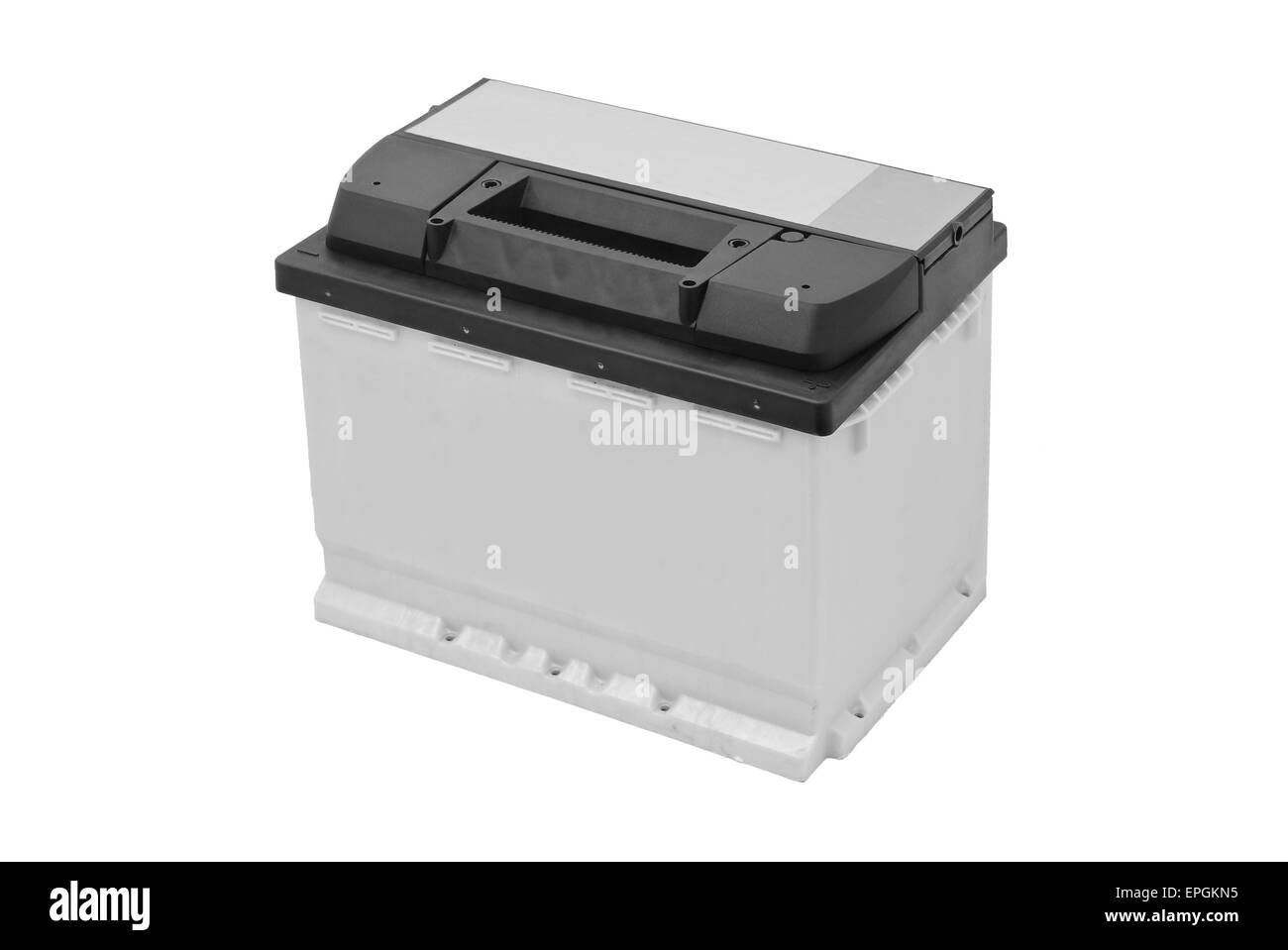 car battery on white background Stock Photo - Alamy