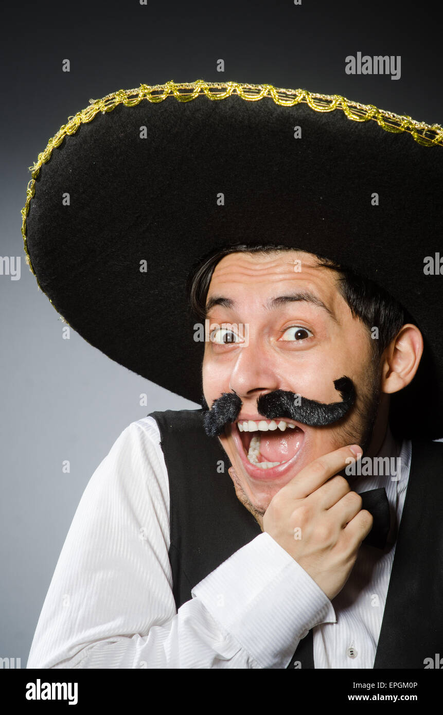 Mexican man in funny concept Stock Photo - Alamy