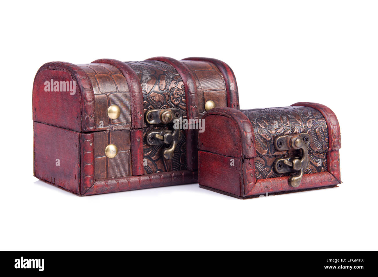 Two chests isolated on Cut Out Stock Images & Pictures - Alamy