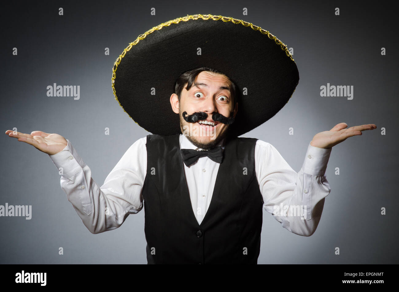 Mexican man in funny concept Stock Photo - Alamy