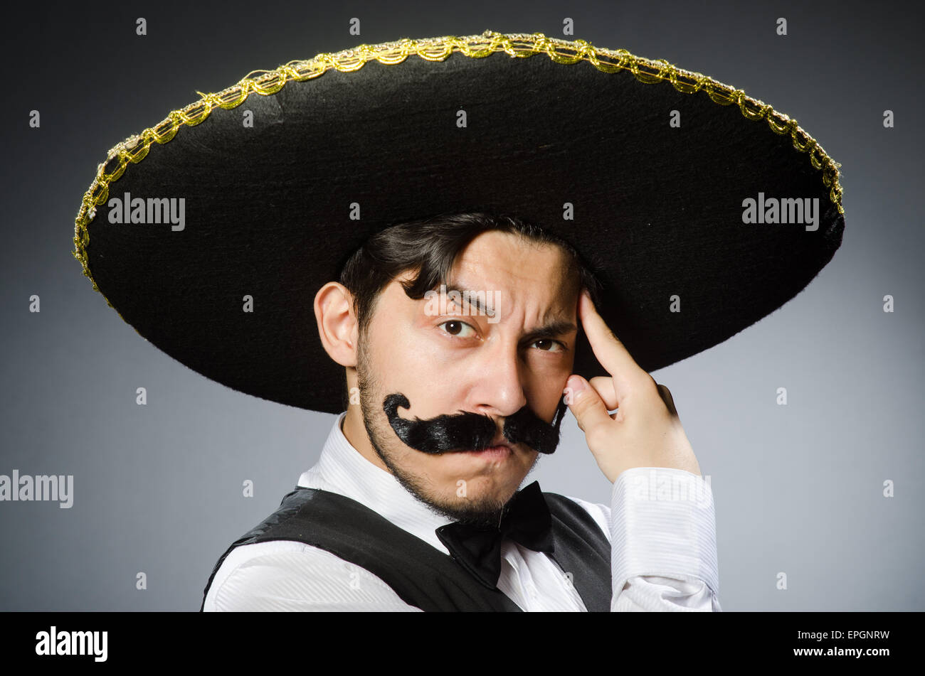 Mexican man in funny concept Stock Photo - Alamy