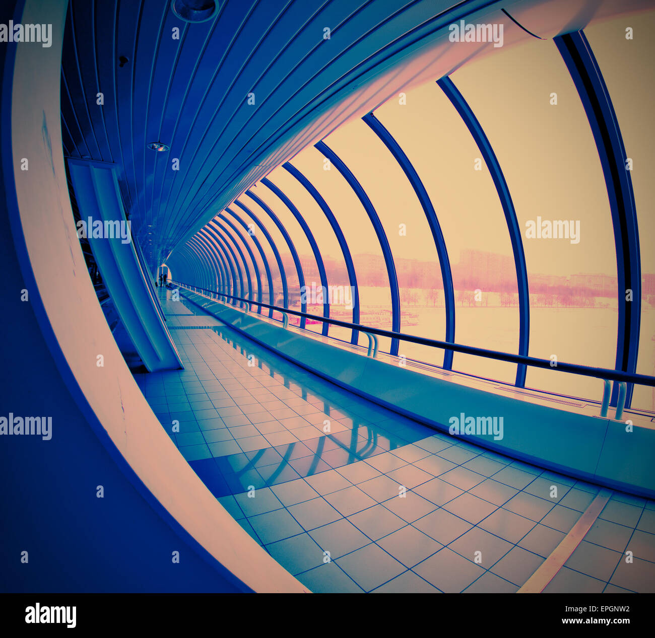 Indoor pedestrian bridge hi-res stock photography and images - Alamy