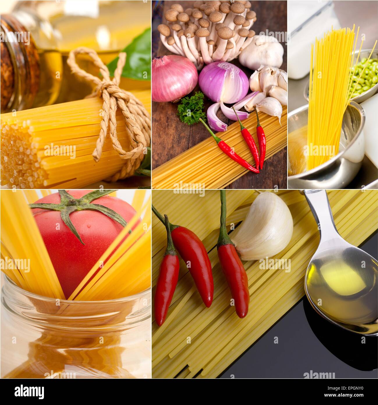 healthy Vegetarian vegan food collage Stock Photo - Alamy