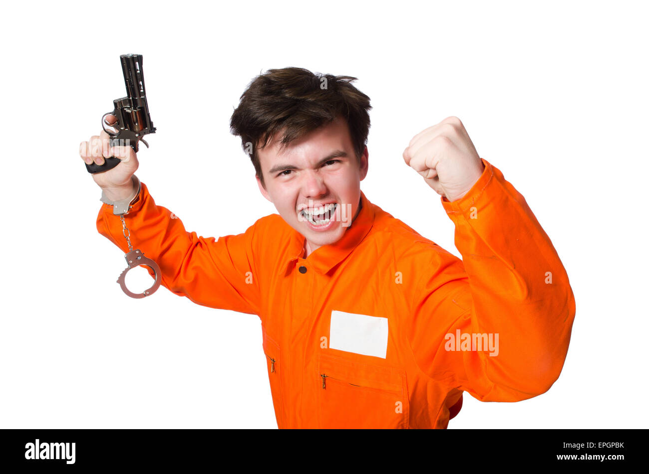 Funny prison inmate in concept Stock Photo - Alamy
