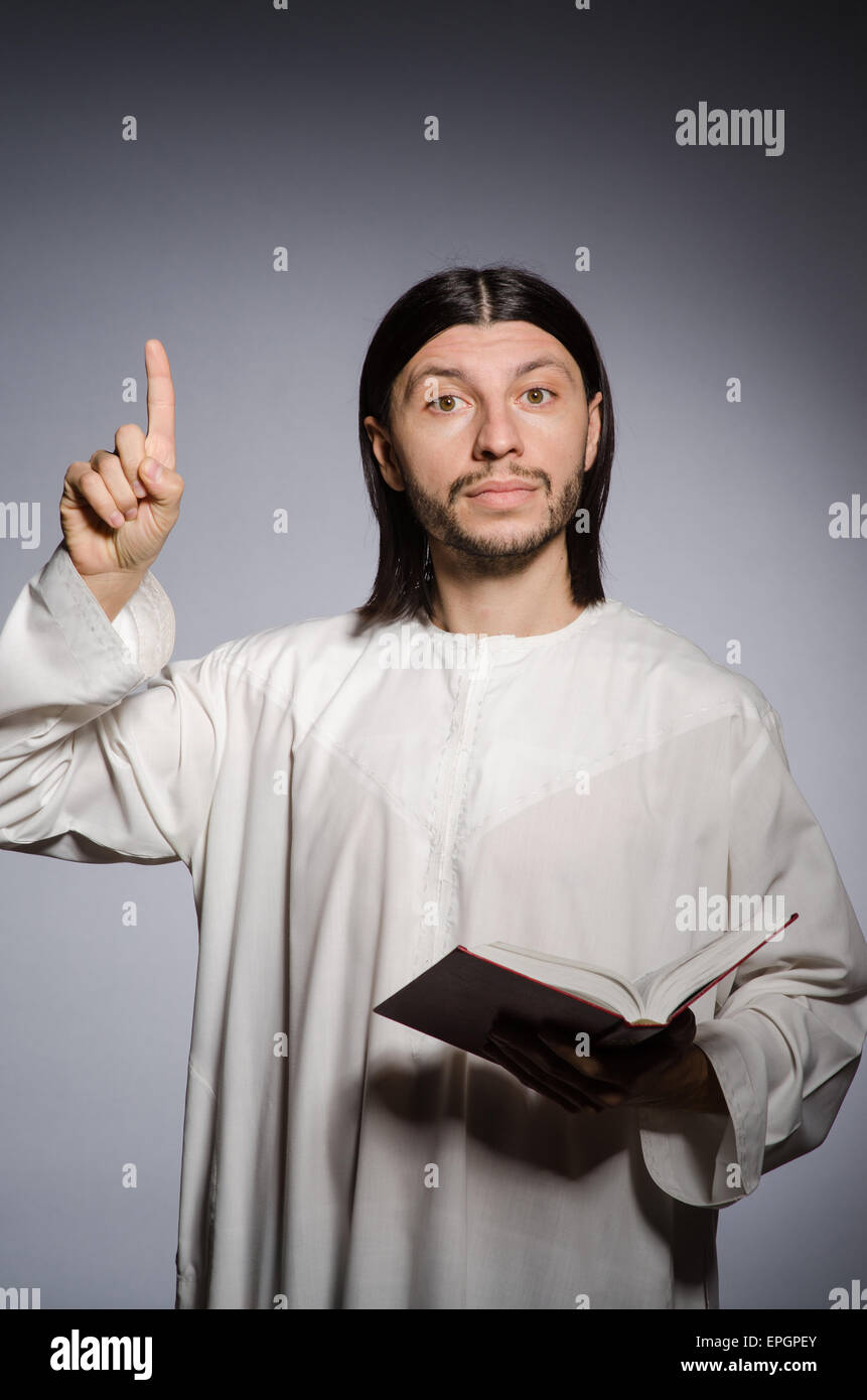Priest man in religious concept Stock Photo - Alamy