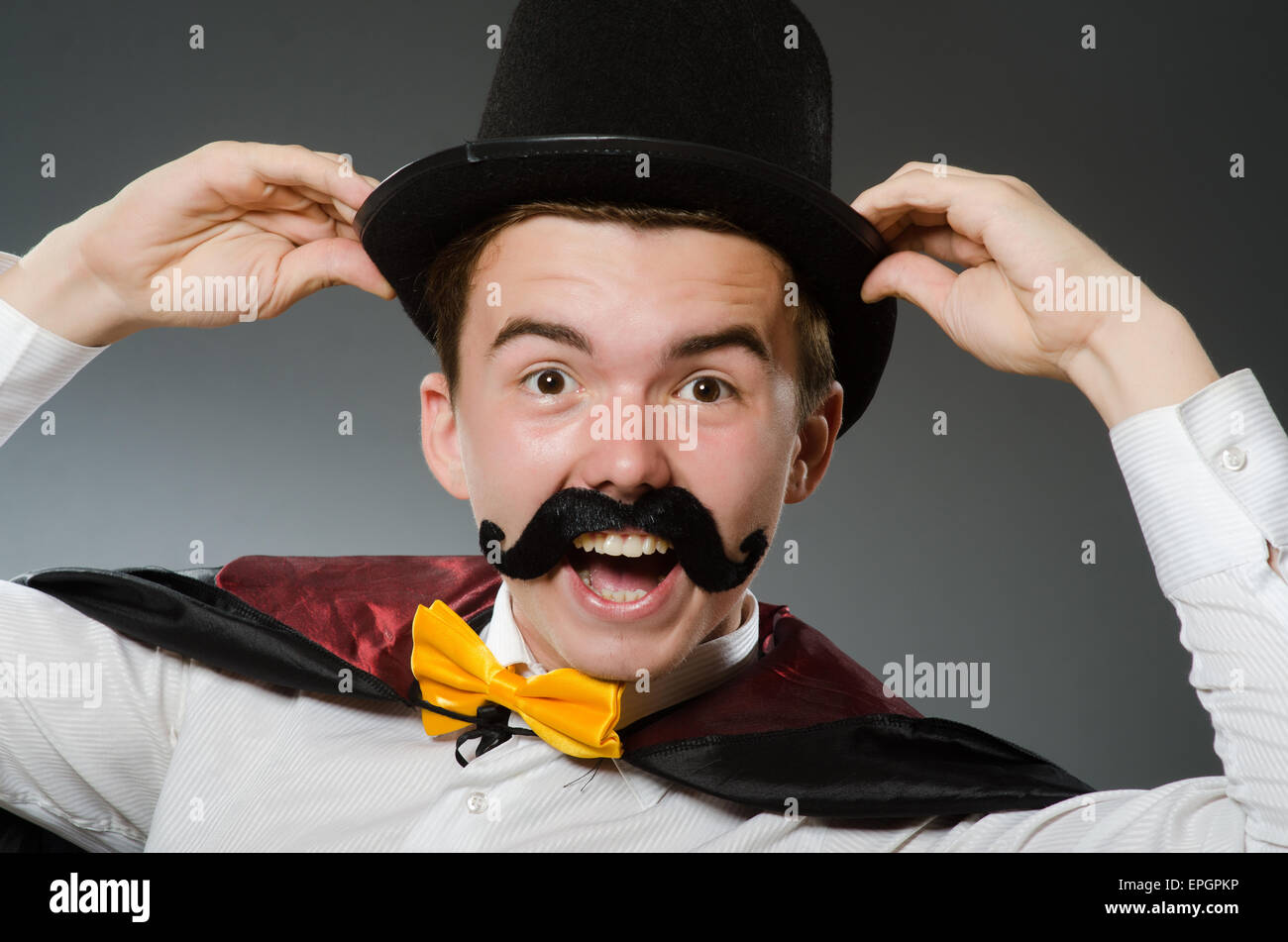 Funny magician wand hat hi-res stock photography and images - Alamy