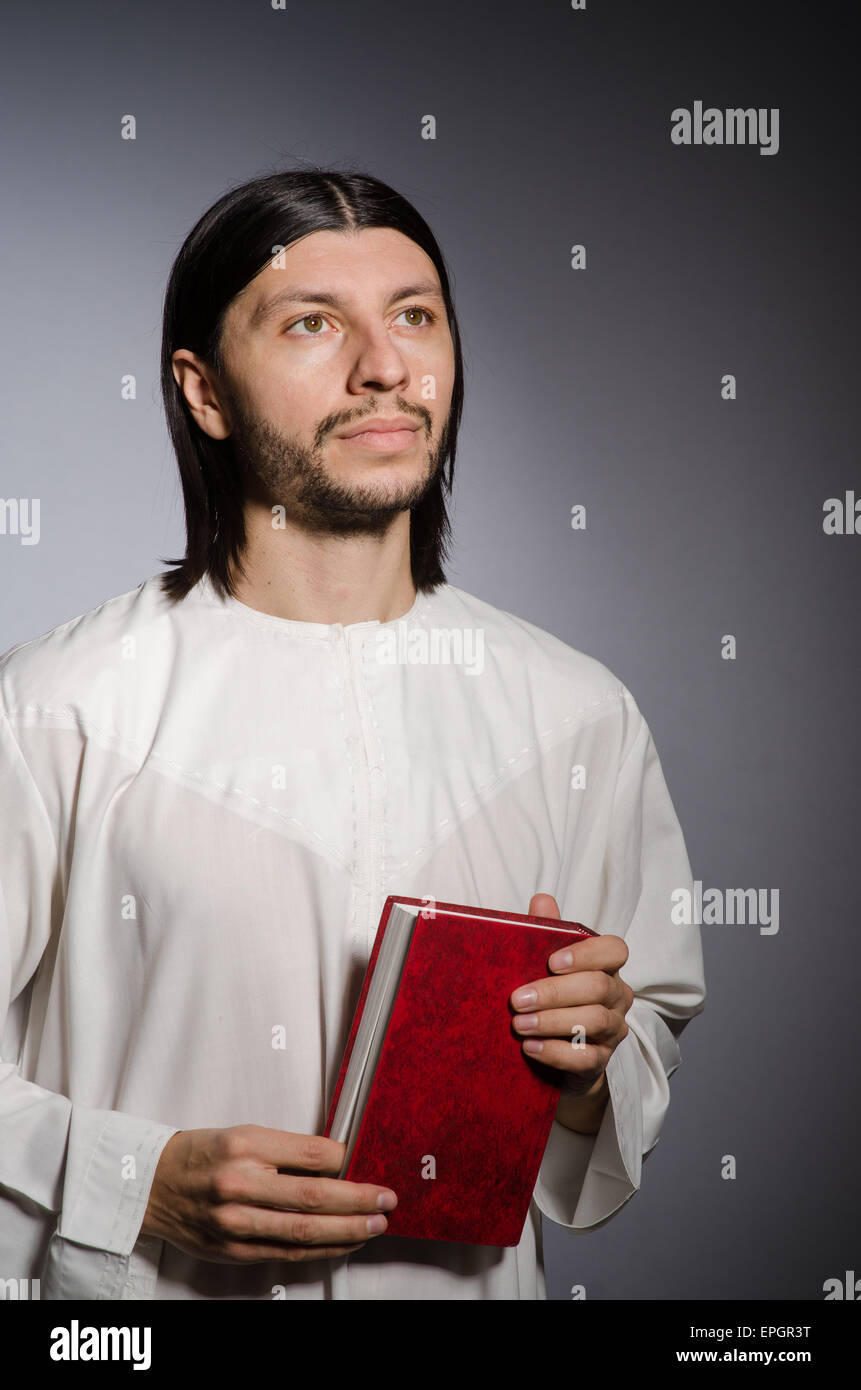 Priest man in religious concept Stock Photo - Alamy