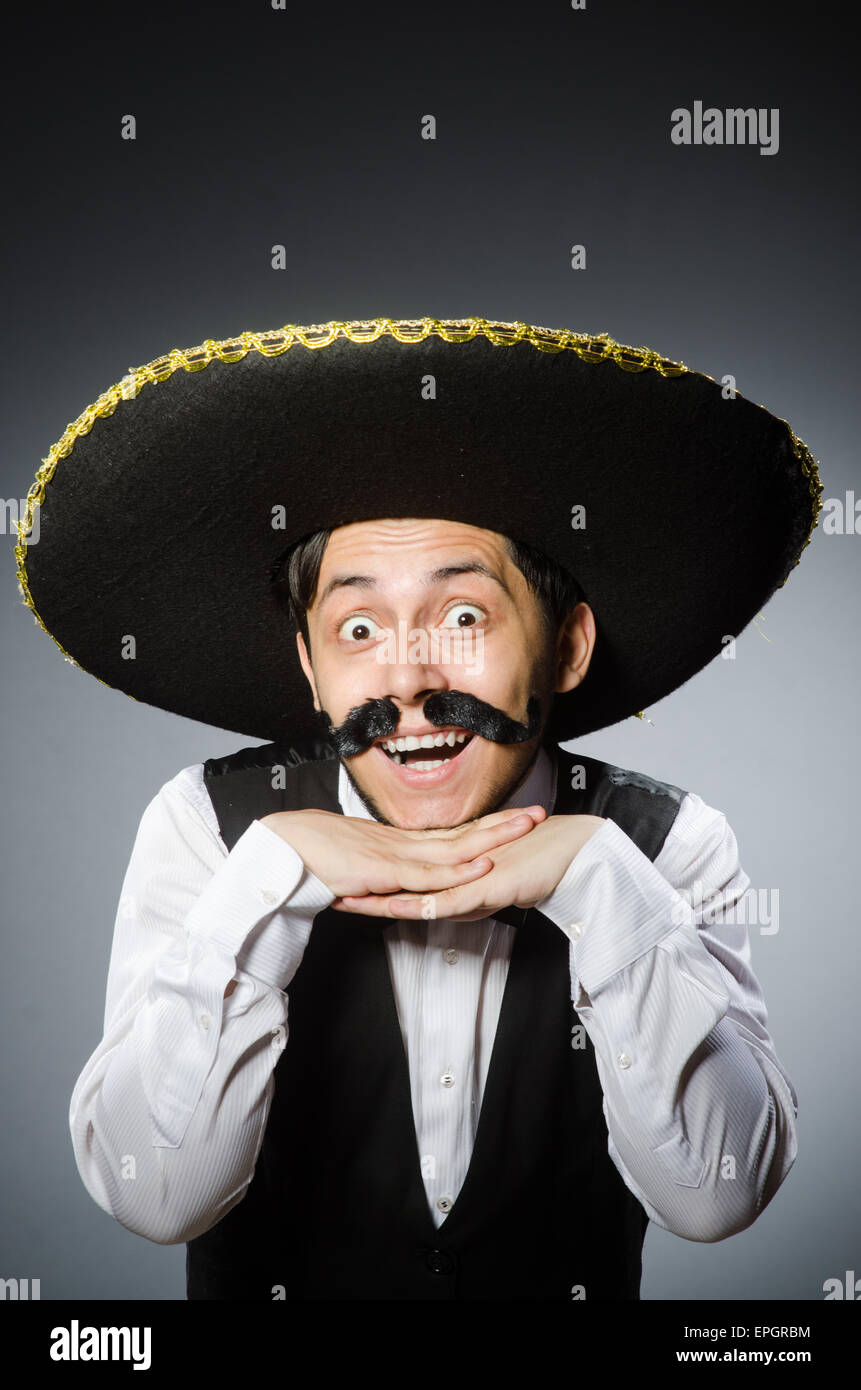 Mexican man in funny concept Stock Photo - Alamy