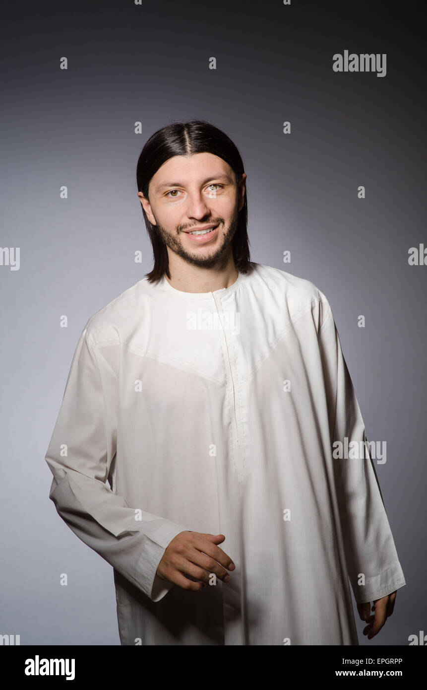 Priest man in religious concept Stock Photo - Alamy