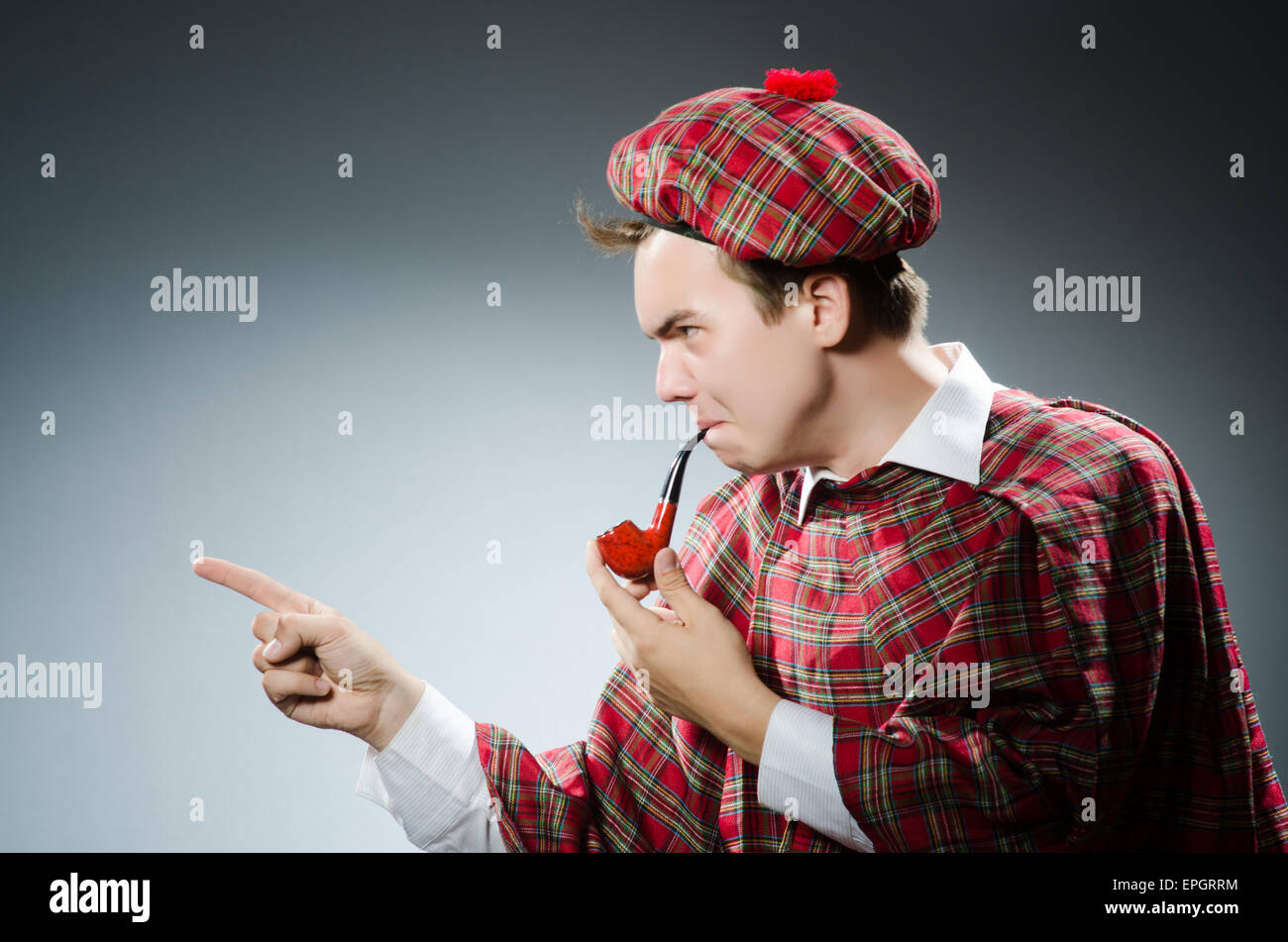 Funny Scotsman Smoking Pipe High Resolution Stock Photography and ...