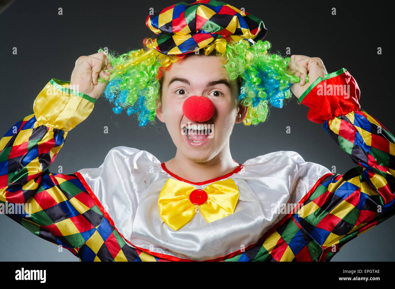 Funny clown in humor concept Stock Photo - Alamy