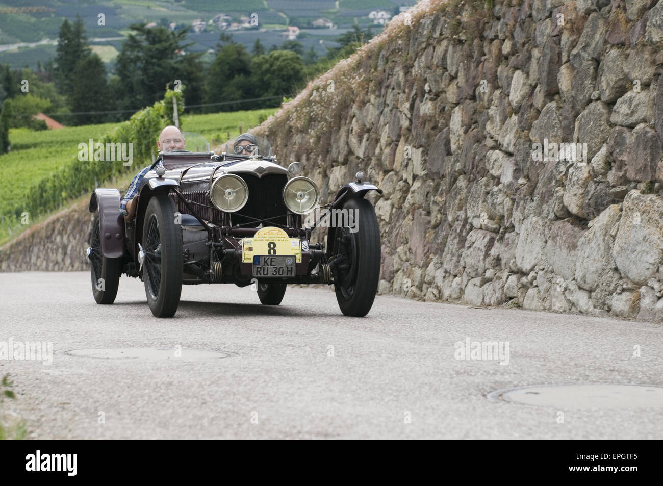 south tyrol classic cars 2014 Riley Ulster Imperia Stock Photo - Alamy