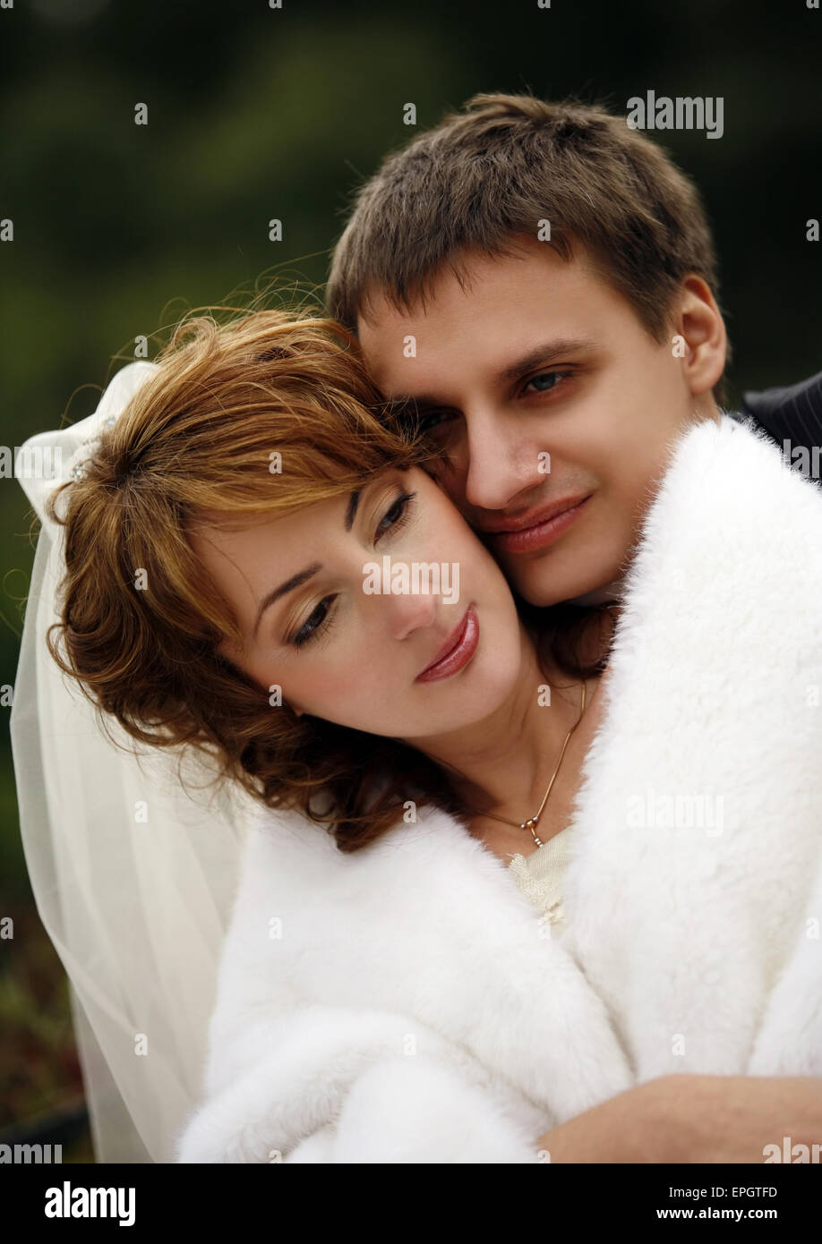 Newly married pair Stock Photo - Alamy