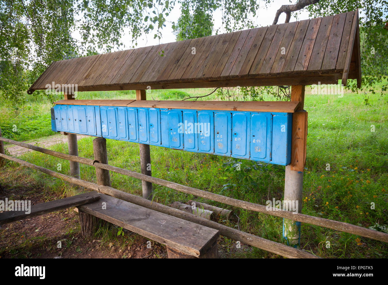 Old mailboxes hi-res stock photography and images - Alamy