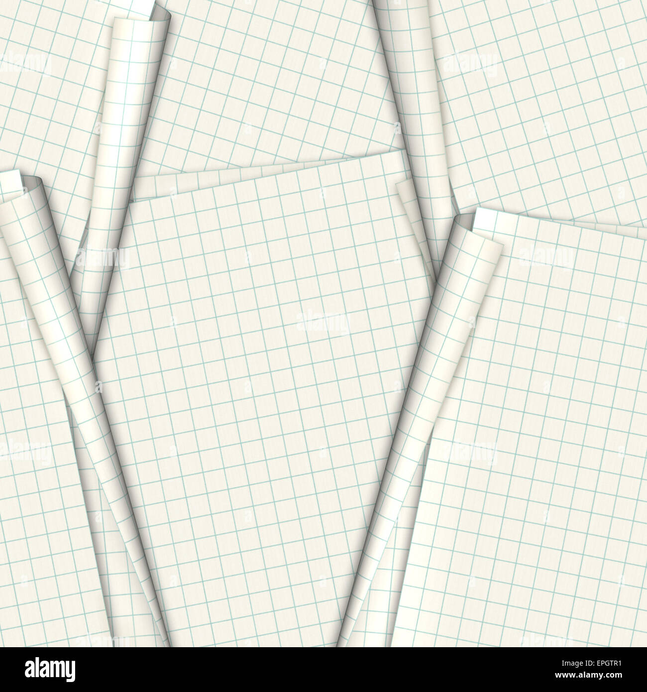 Sheets school notebook paper on the abstract background Stock Photo - Alamy