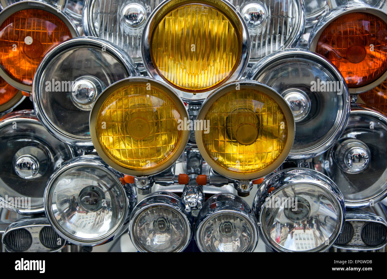 Lambretta scooter headlamps hi-res stock photography and images - Alamy