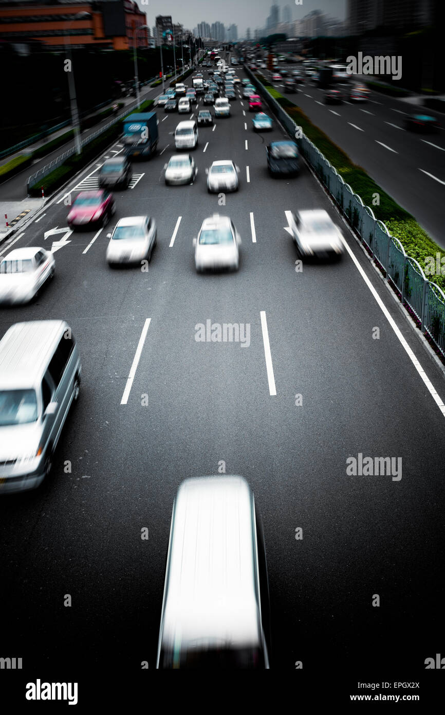 Bus lane traffic freeway hi-res stock photography and images - Alamy