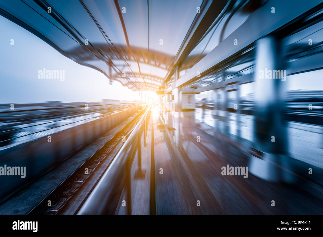 Light rail corridor hi-res stock photography and images - Alamy