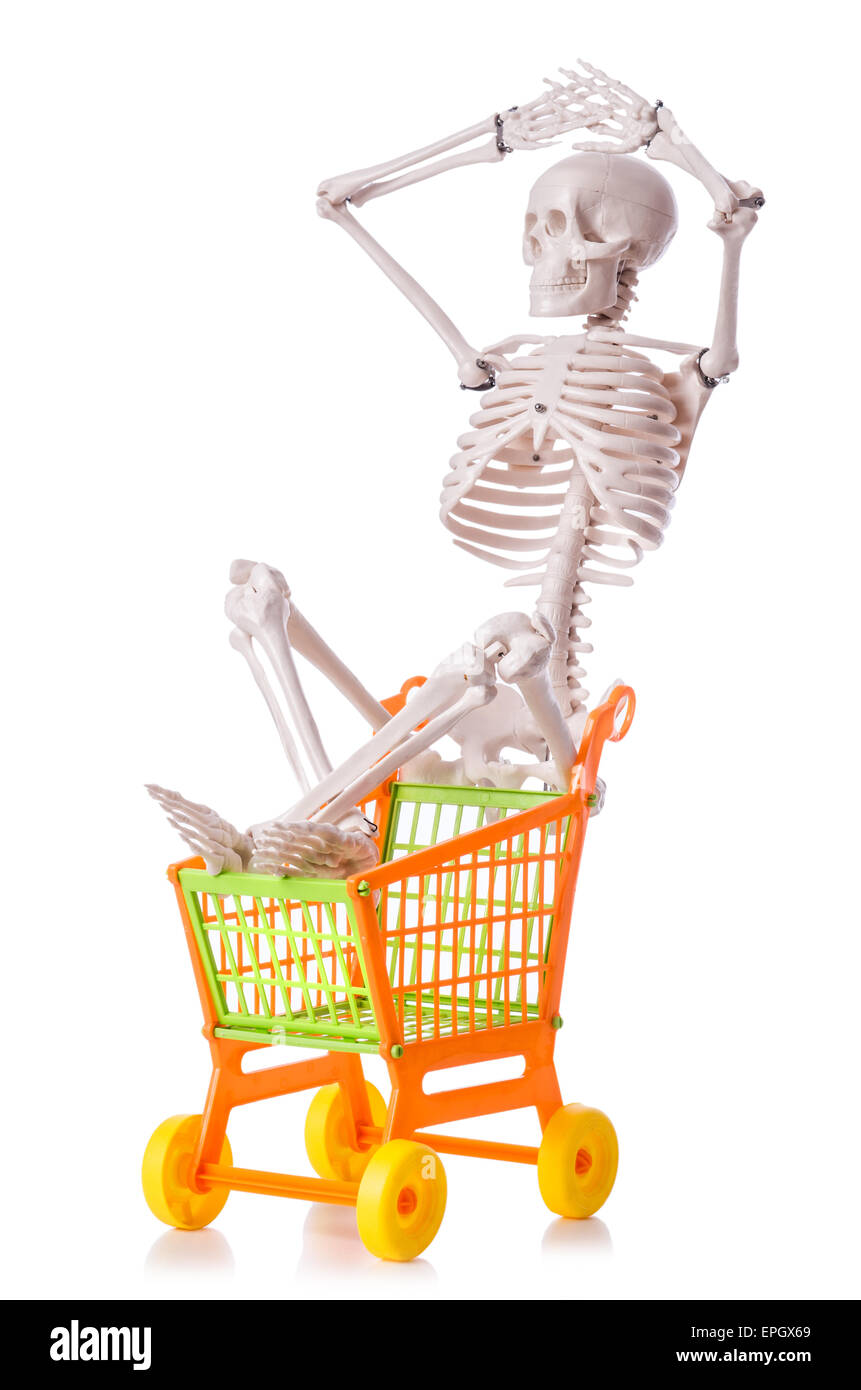 Shopping cart and skeleton hi-res stock photography and images - Alamy