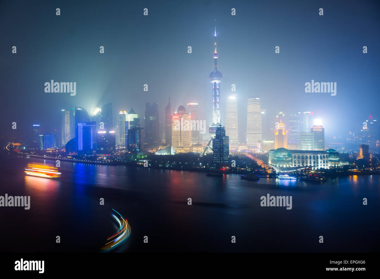 night view at shanghai china Stock Photo - Alamy