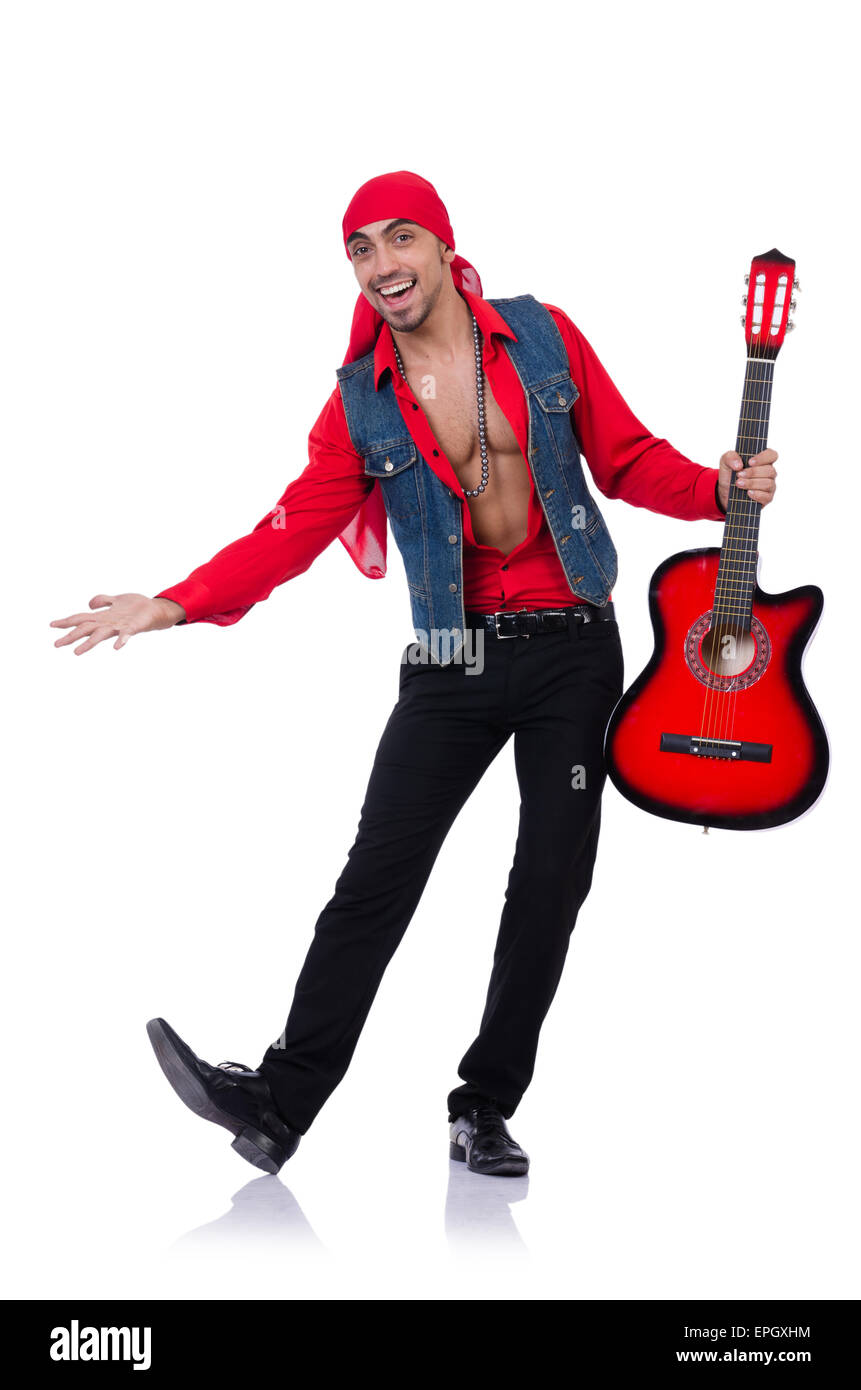 Male singer on stage Cut Out Stock Images & Pictures - Alamy