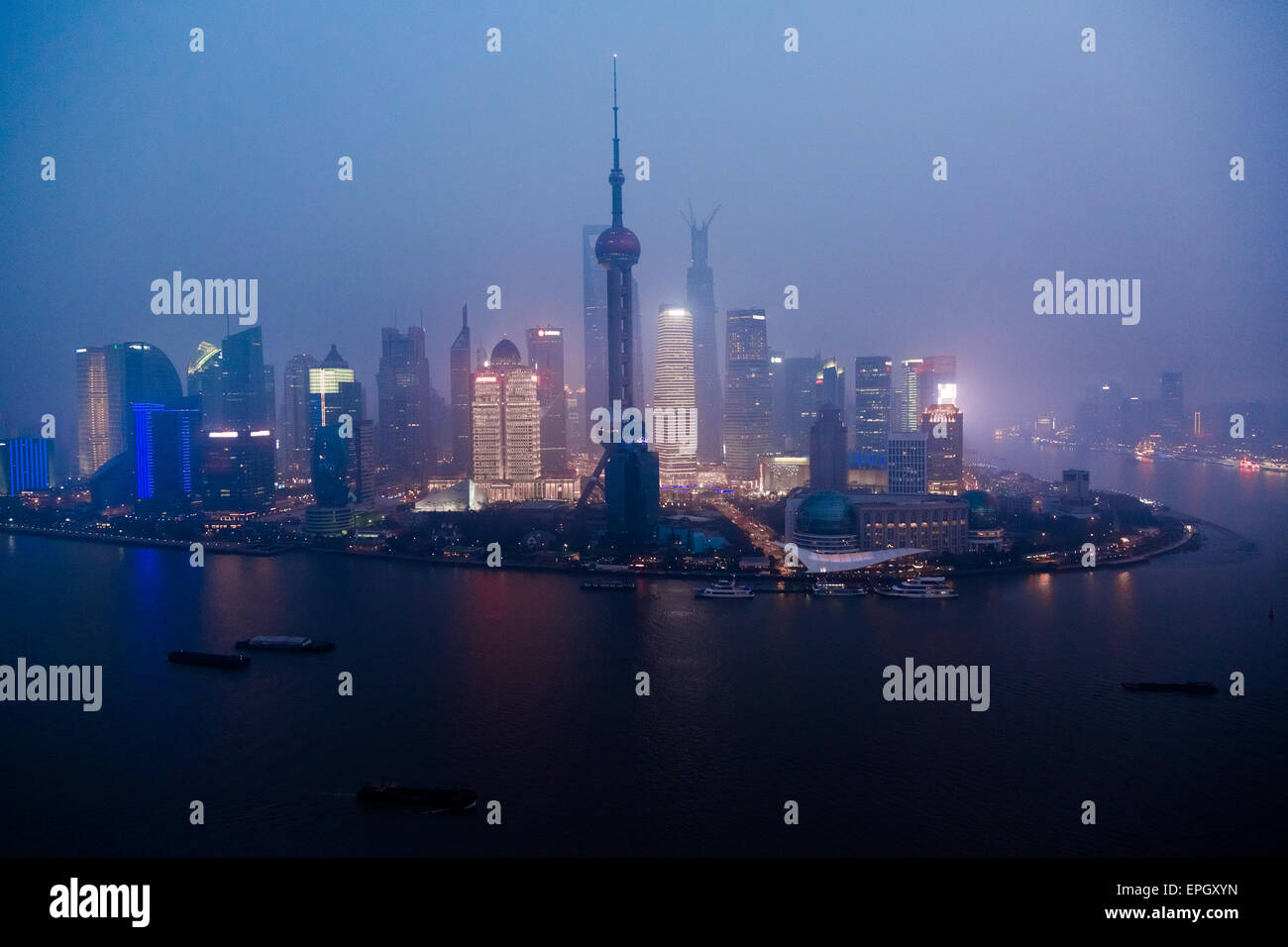 Shanghai night china hi-res stock photography and images - Alamy