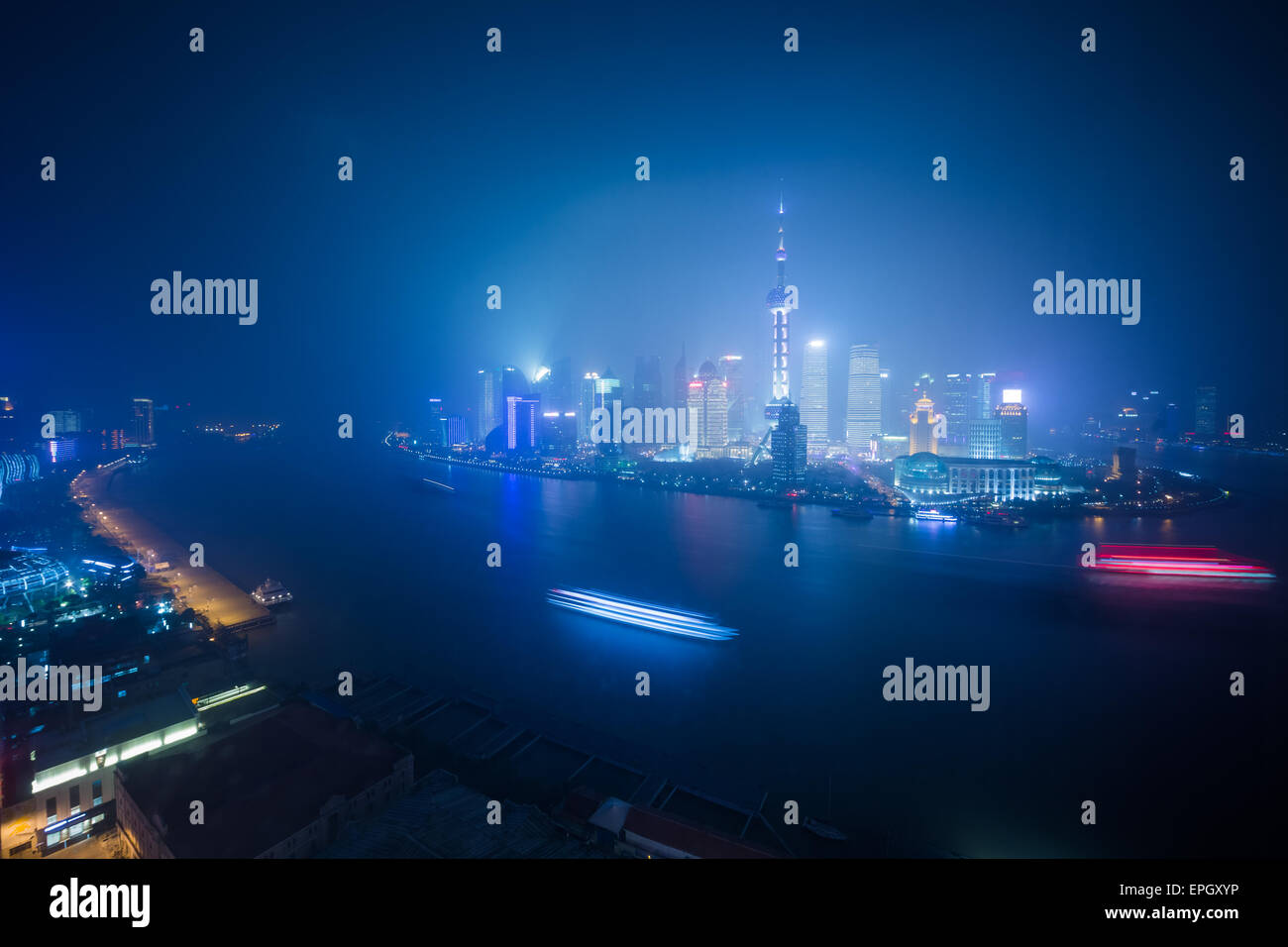 night view at shanghai china Stock Photo - Alamy