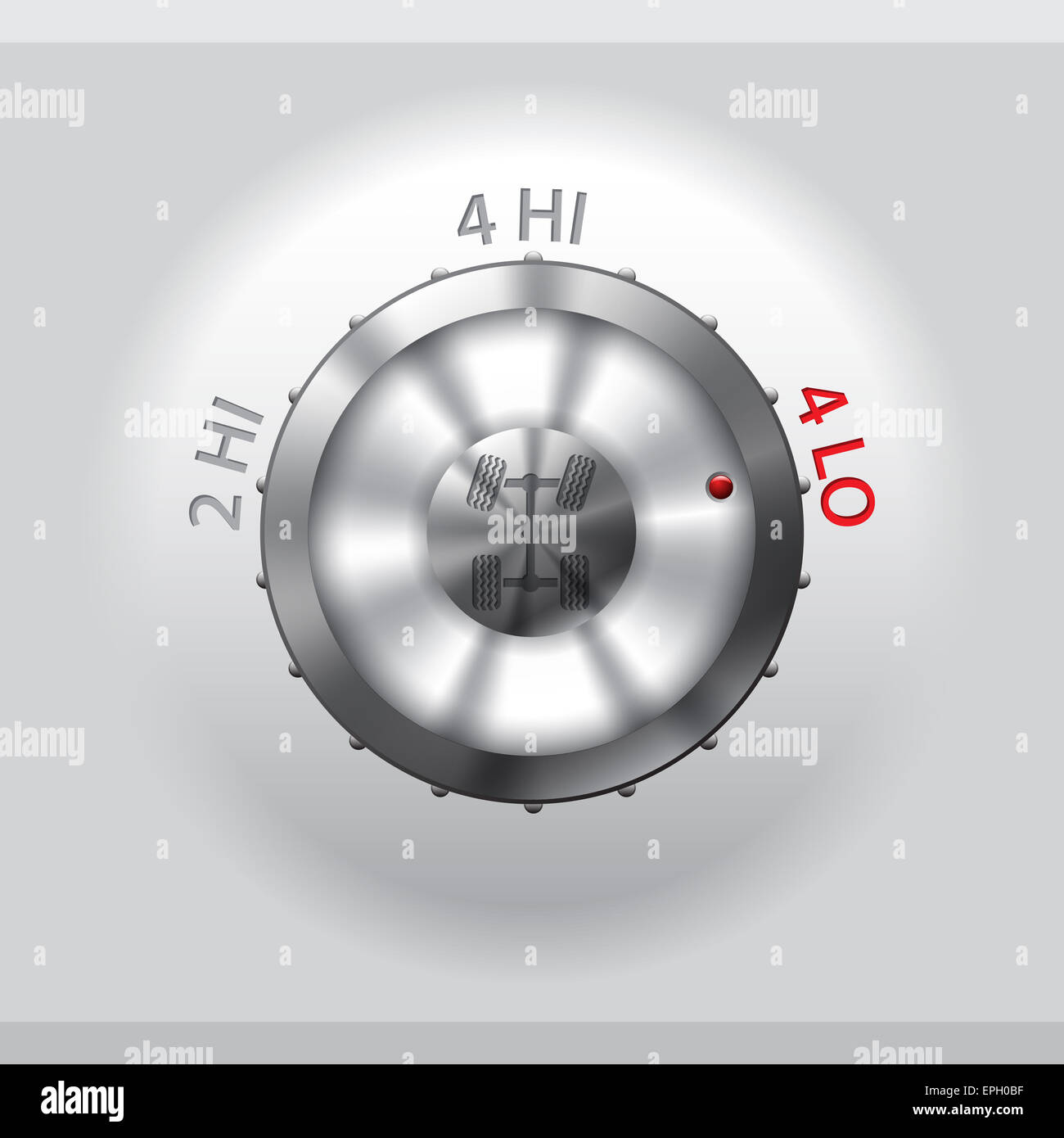 Metallic off road differential control panel design Stock Photo - Alamy