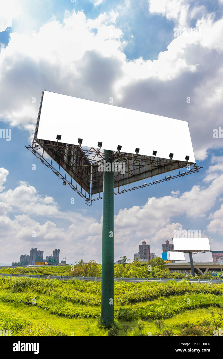 Blank banner posts hi-res stock photography and images - Alamy