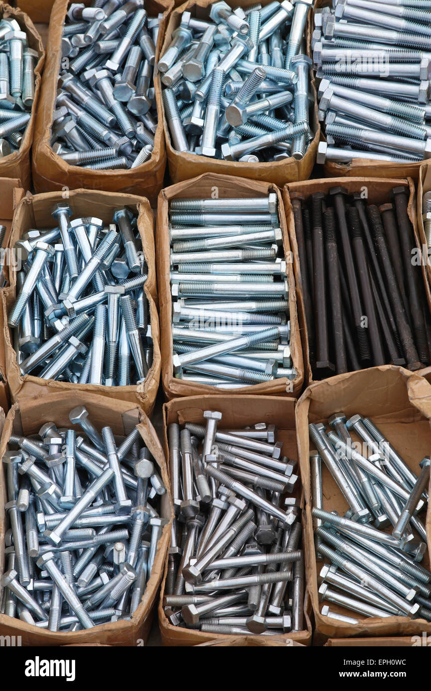 Galvanized bolts hi-res stock photography and images - Alamy