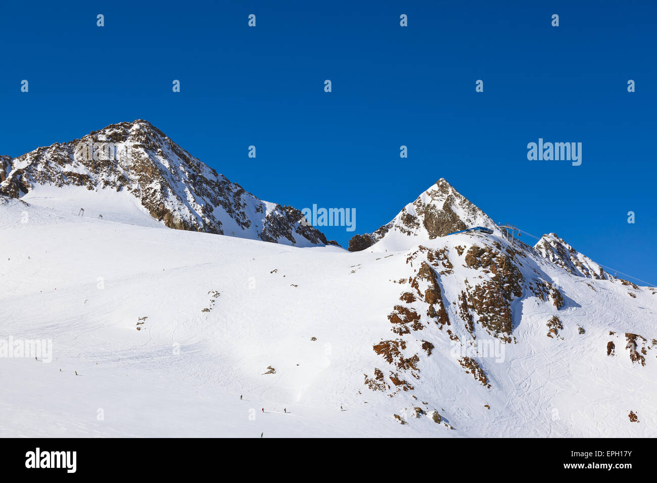 Mountains ski resort - Innsbruck Austria Stock Photo - Alamy