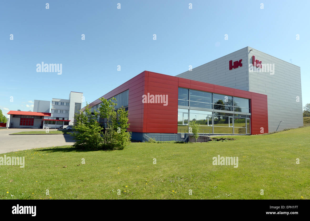 The corporate headquarters of weapons manufacturer Heckler & Koch in ...