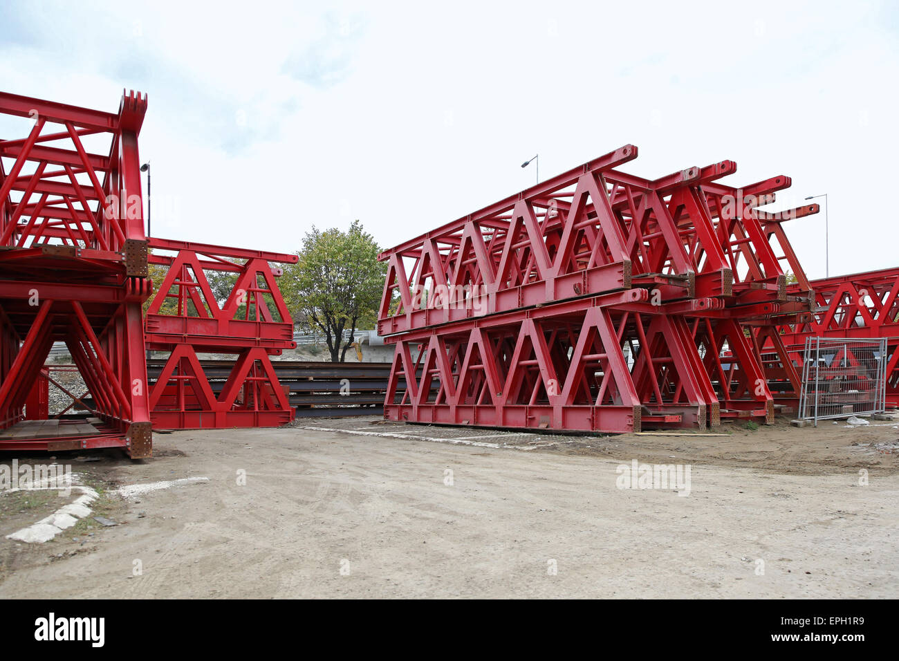 Lattice beams support Stock Photo - Alamy