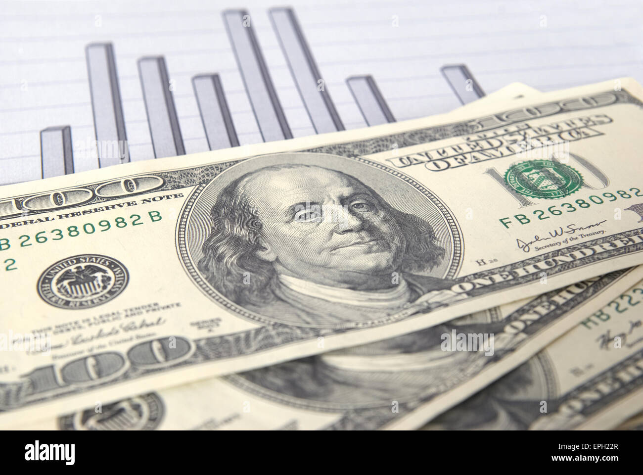 Money with chart Stock Photo - Alamy